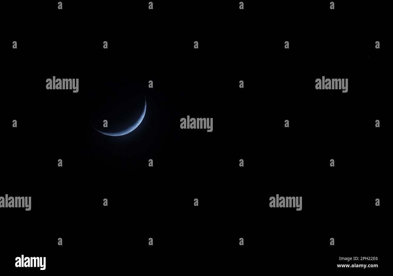 Close up of a crescent moon Stock Photo - Alamy