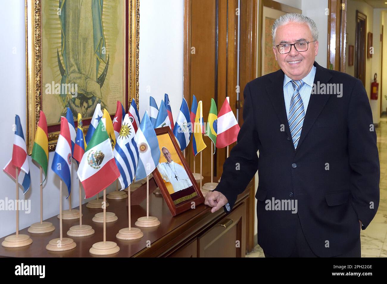 Vatican City State, Vatikanstadt. 25th Mar, 2023. Guzmán Carriquiry ...