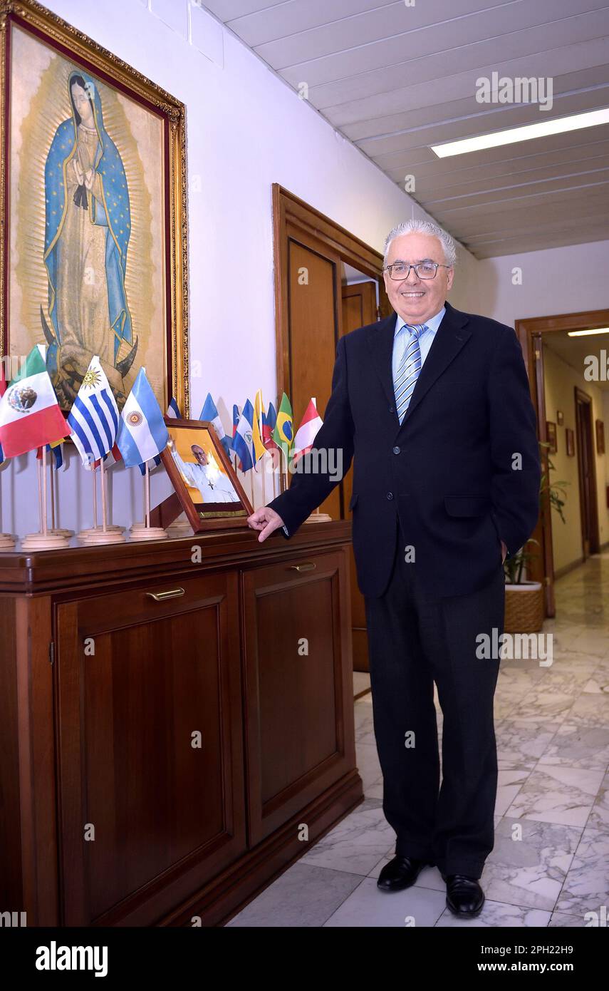 Vatican City State, Vatikanstadt. 25th Mar, 2023. Guzmán Carriquiry ...