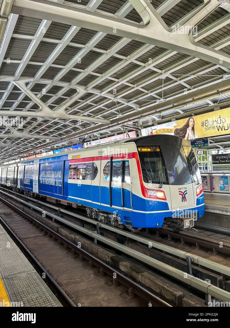 Bangkok, Thailand, Sky Train, Elevated Metro, Public Transportation in ...