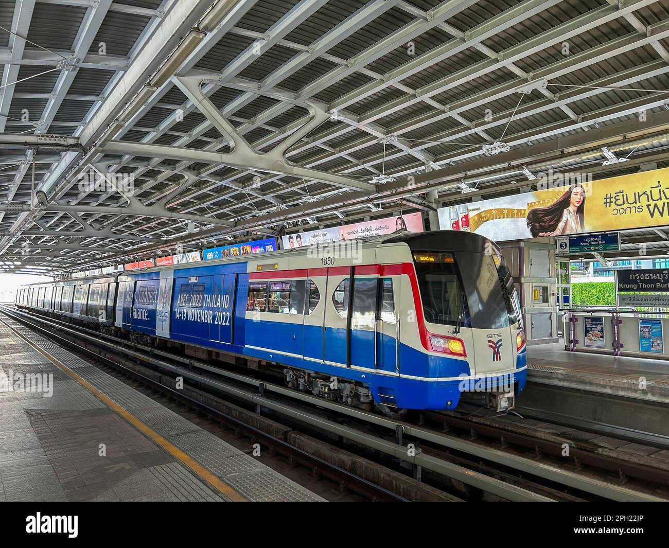 Bangkok, Thailand, Sky Train, Elevated Metro, Public Transportation in ...