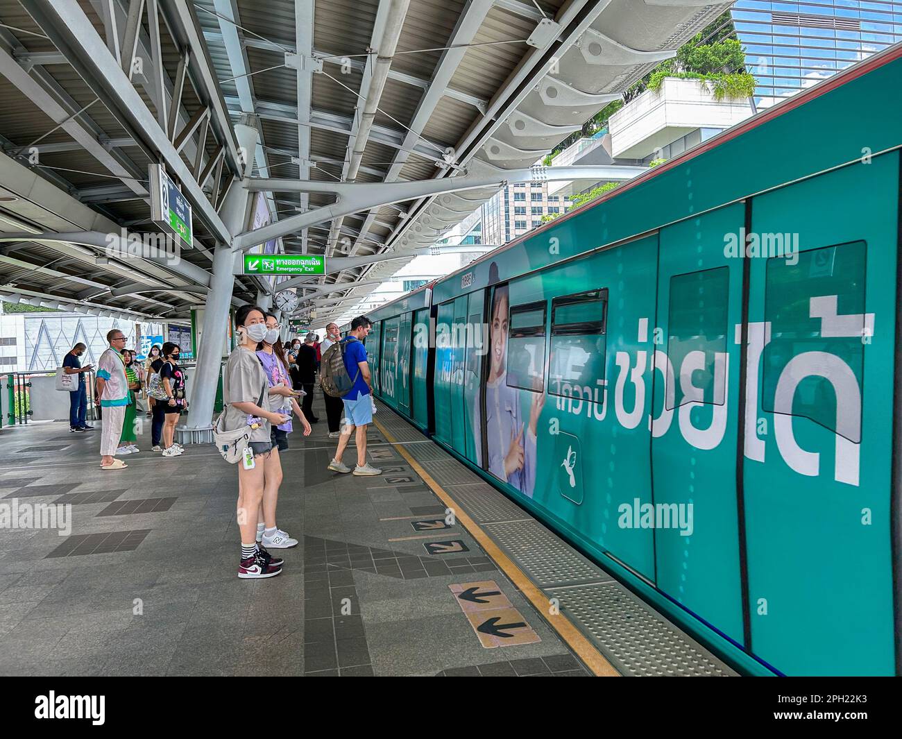 Bangkok, Thailand, Sky Train, Elevated Metro, Public Transportation in ...