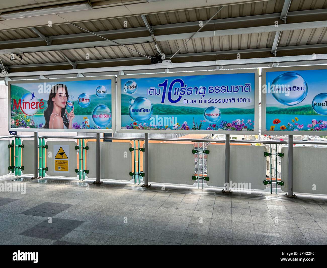 Bangkok, Thailand, Detail Turnstiles, Thai Advertising Posters, Sky ...