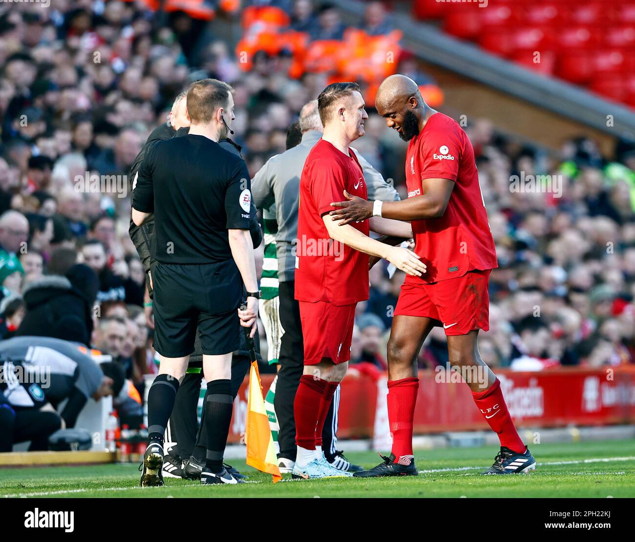 Anfield, Liverpool, Merseyside, UK. 25th Mar, 2023. Charity Friendly ...
