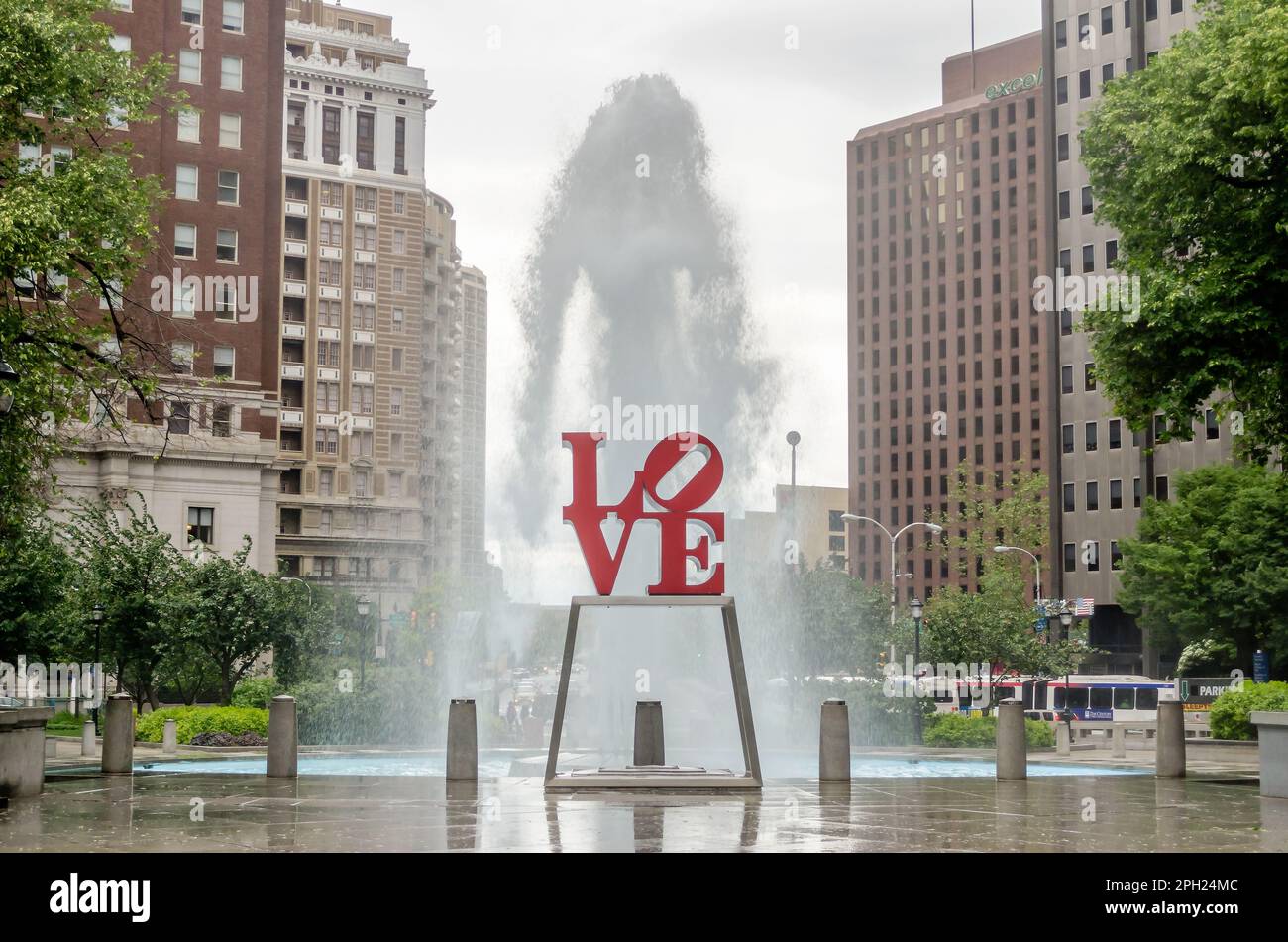 PHILADELPHIA - CIRCA MAY 2013: The popular Love Park named after the ...