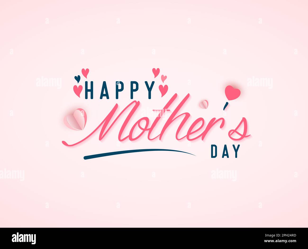 Love calligraphic lettering hearts Stock Vector Images - Alamy