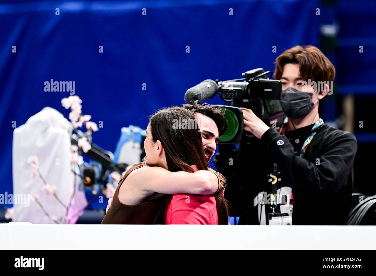 Saitama, Japan. 25th March, 2023. Kevin AYMOZ (FRA), and Silvia Fontana ...