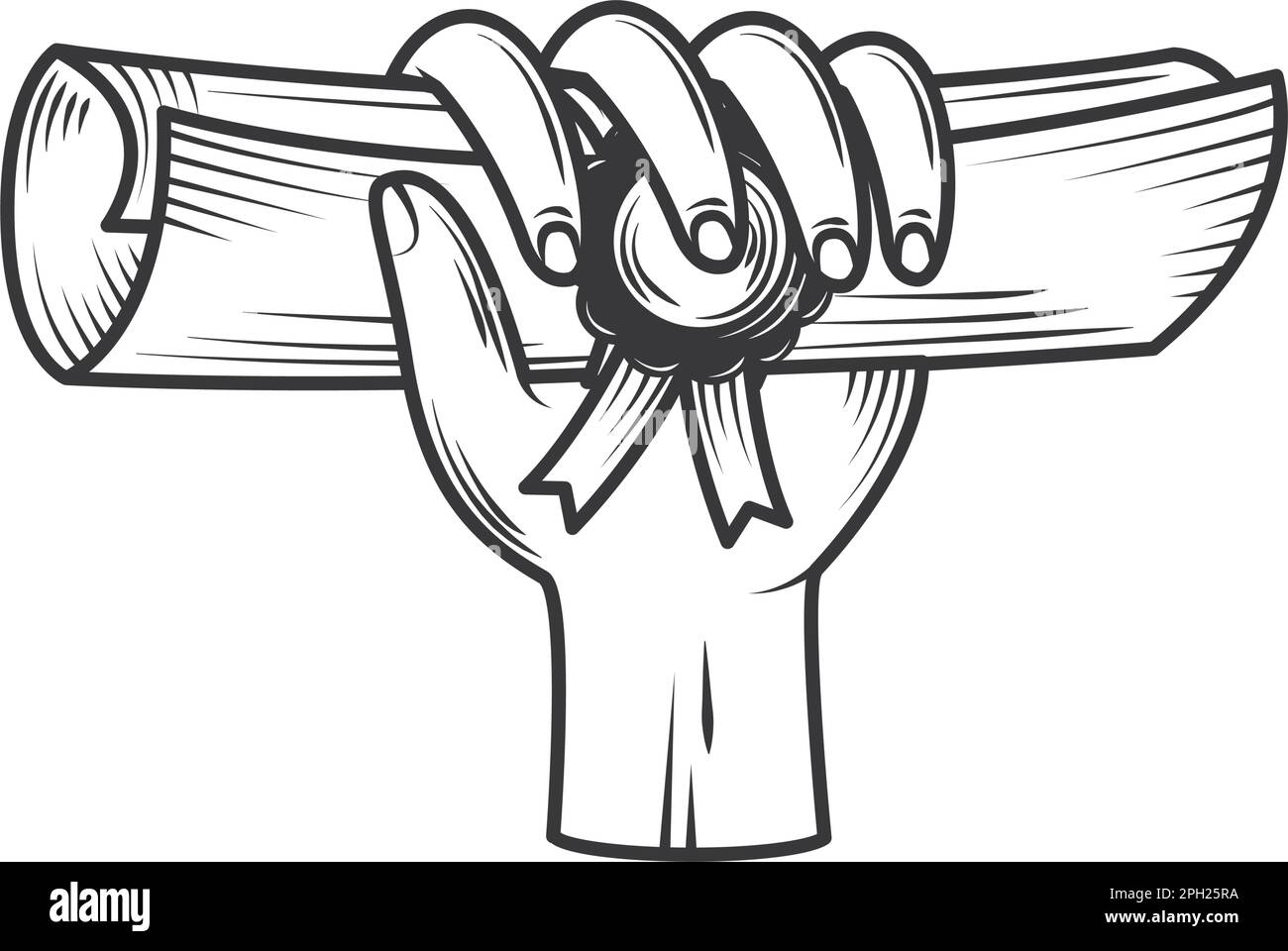 hand with diploma graduation Stock Vector Image & Art - Alamy