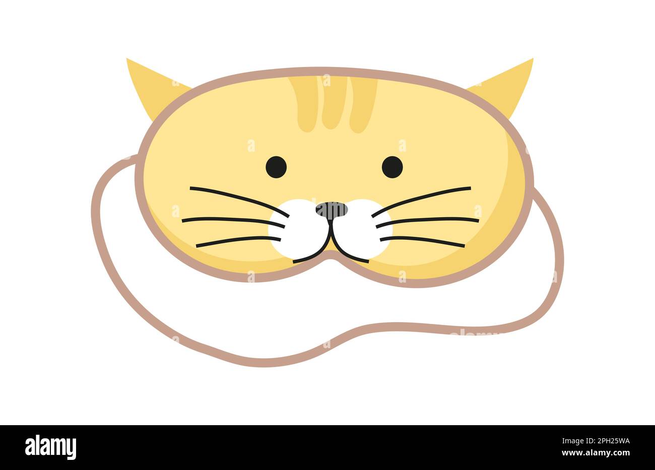 Cute mask for dreaming vector. Rest relax accessories for night ...