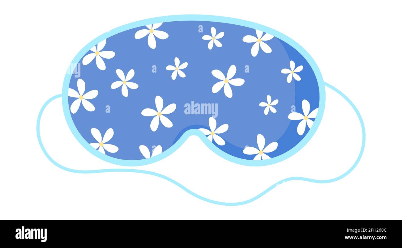 Cute mask for dreaming vector. Rest relax accessories for night ...