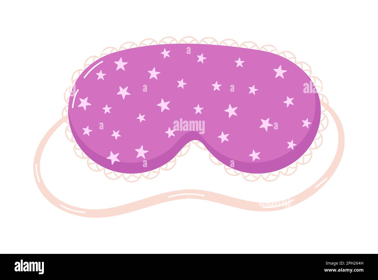 Cute mask for dreaming vector. Rest relax accessories for night ...