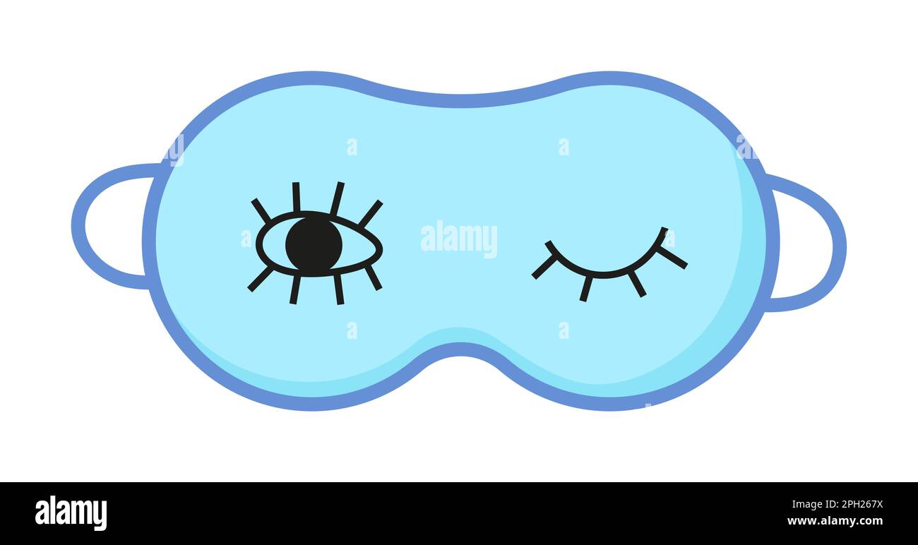 Cute mask for dreaming vector. Rest relax accessories for night ...