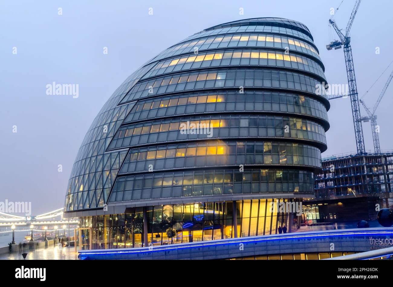 LONDON - MARCH 23: London City Hall Building, on March 23, 2013. It was ...