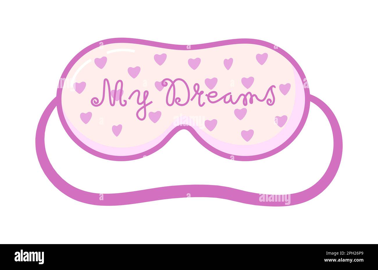 Cute mask for dreaming vector. Rest relax accessories for night ...