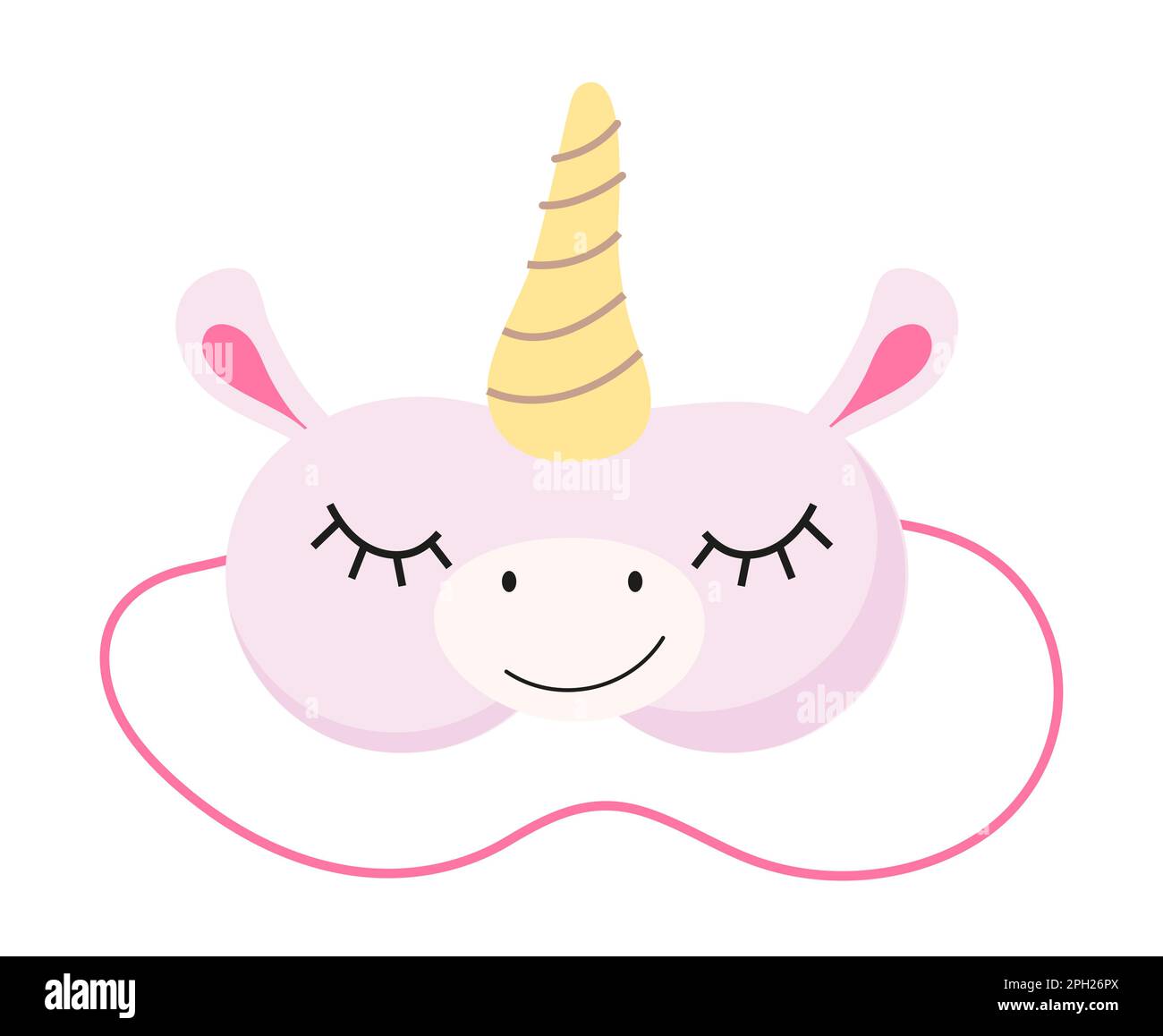 Cute mask for dreaming vector. Rest relax accessories for night ...
