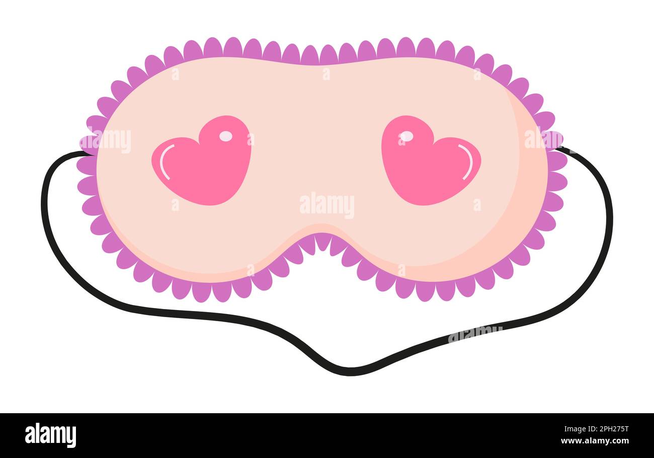 Cute mask for dreaming vector. Rest relax accessories for night ...