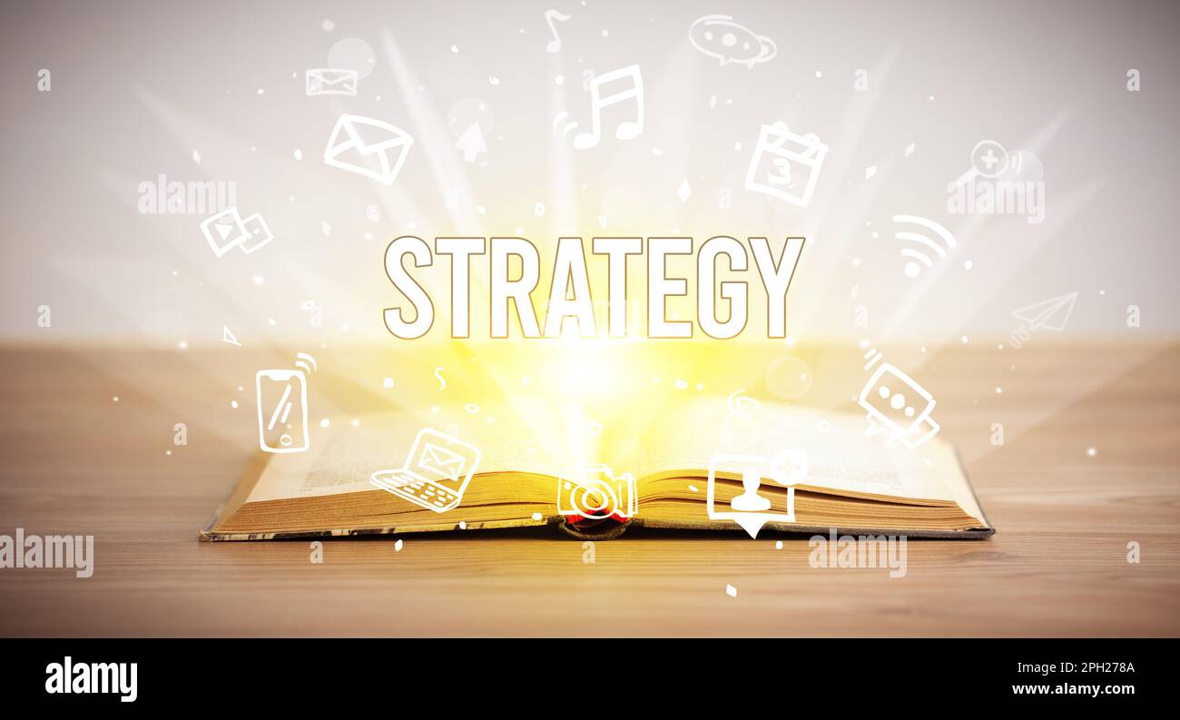 open book with business inscription Stock Photo - Alamy