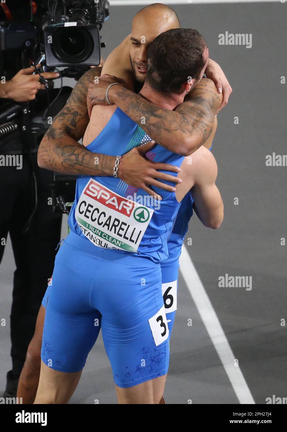 Lamont Marcell JACOBS of Italy and Samuele CECCARELLI of Italy 60m Men ...