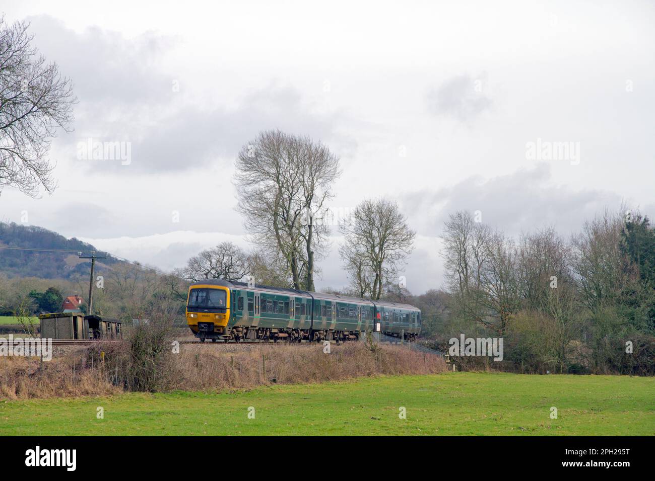 A Class 166 Turbo Express diesel multiple unit number 166204 working a ...