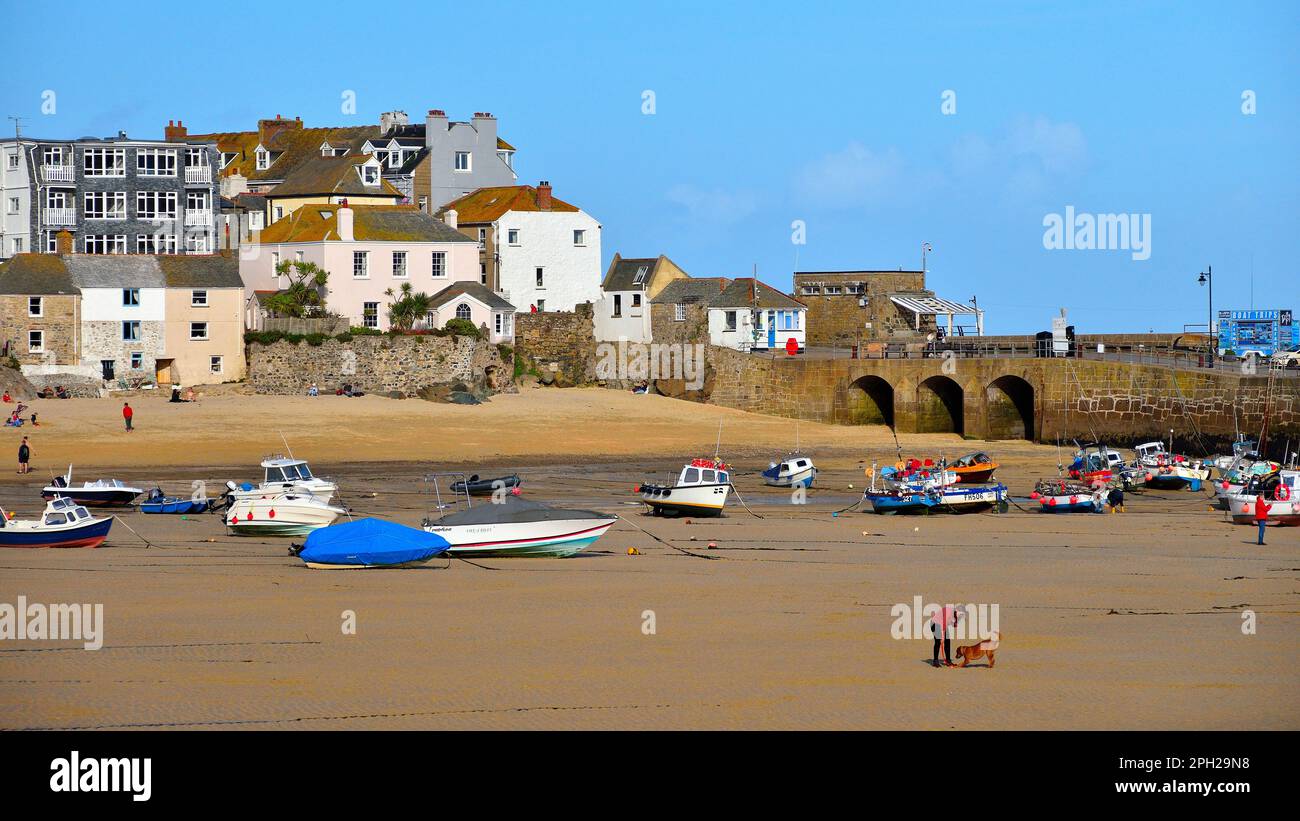 Sunny St Ives in October Stock Photo - Alamy