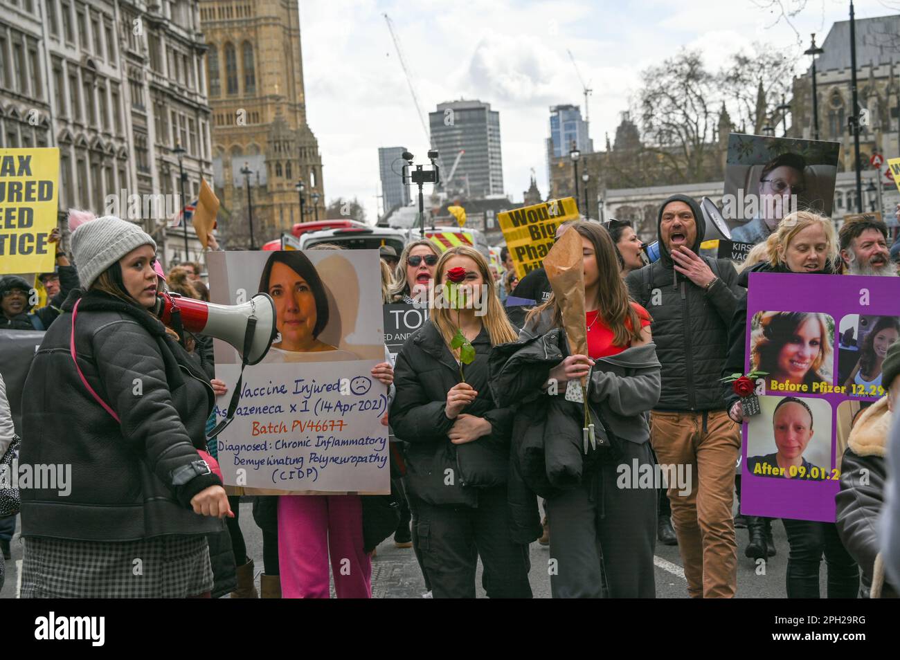 Parliament square, London, UK. 25 March 2023. Thousands of Britons ...