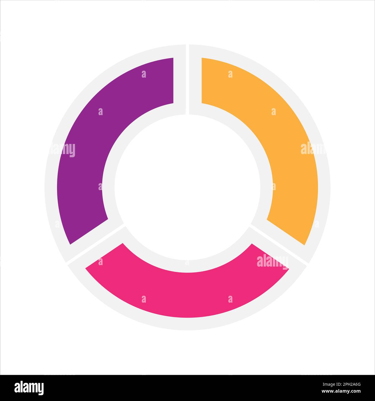 Colorful pie chart icon on white background. Vector illustration Stock ...