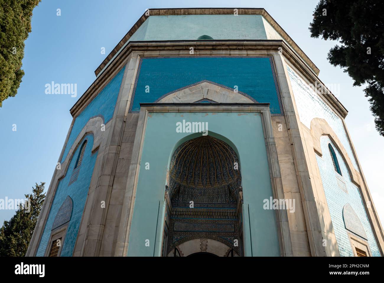 Green Tomb view. The Green Tomb -Yesil Turbe- is a mausoleum of the ...