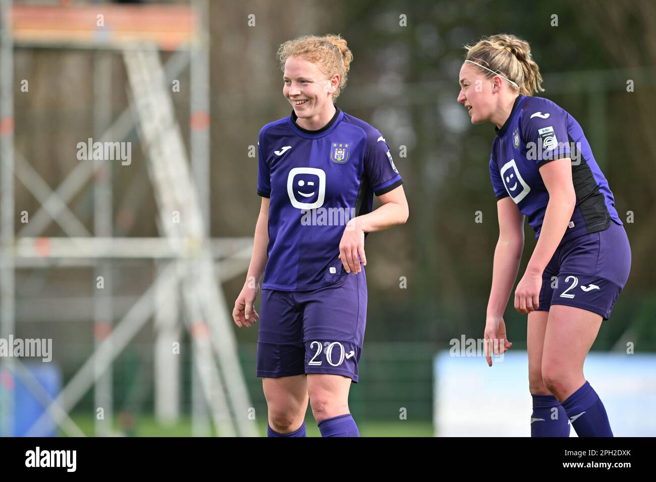Zaventem, Belgium. 25th Mar, 2023. Charlotte Tison (20) of Anderlecht ...