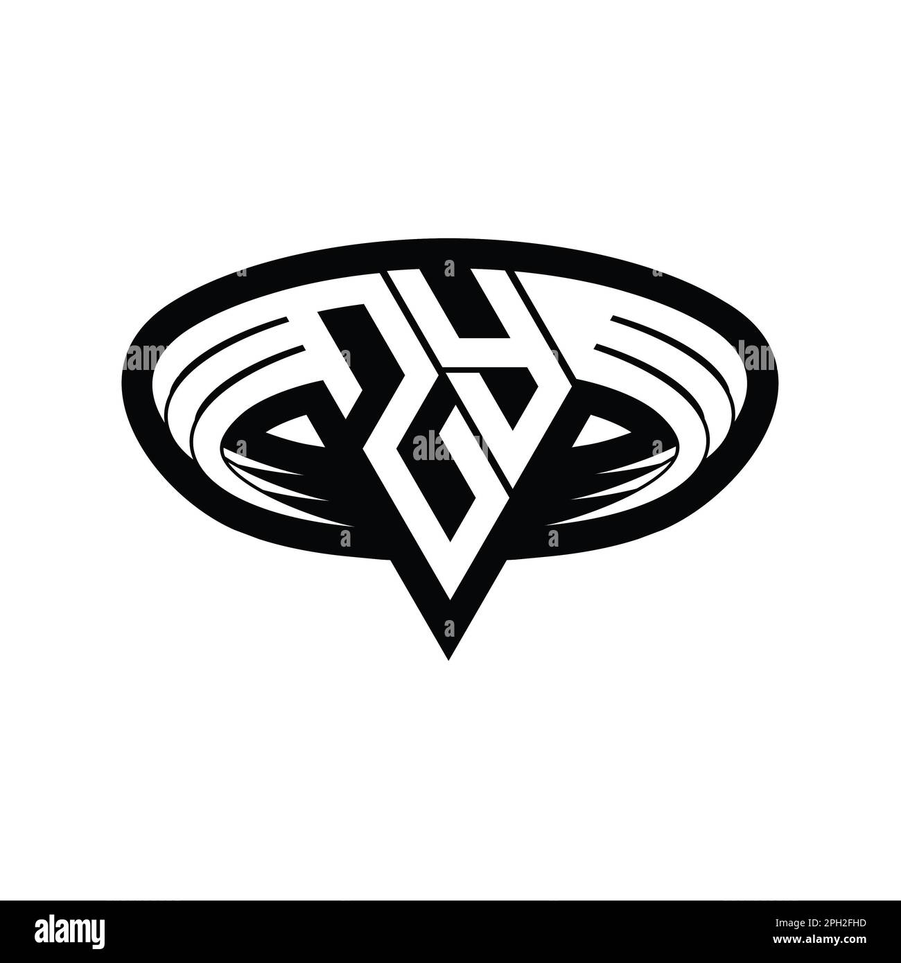 ZY Logo monogram letter with triangle shape slice isolated outline design template Stock Photo ...