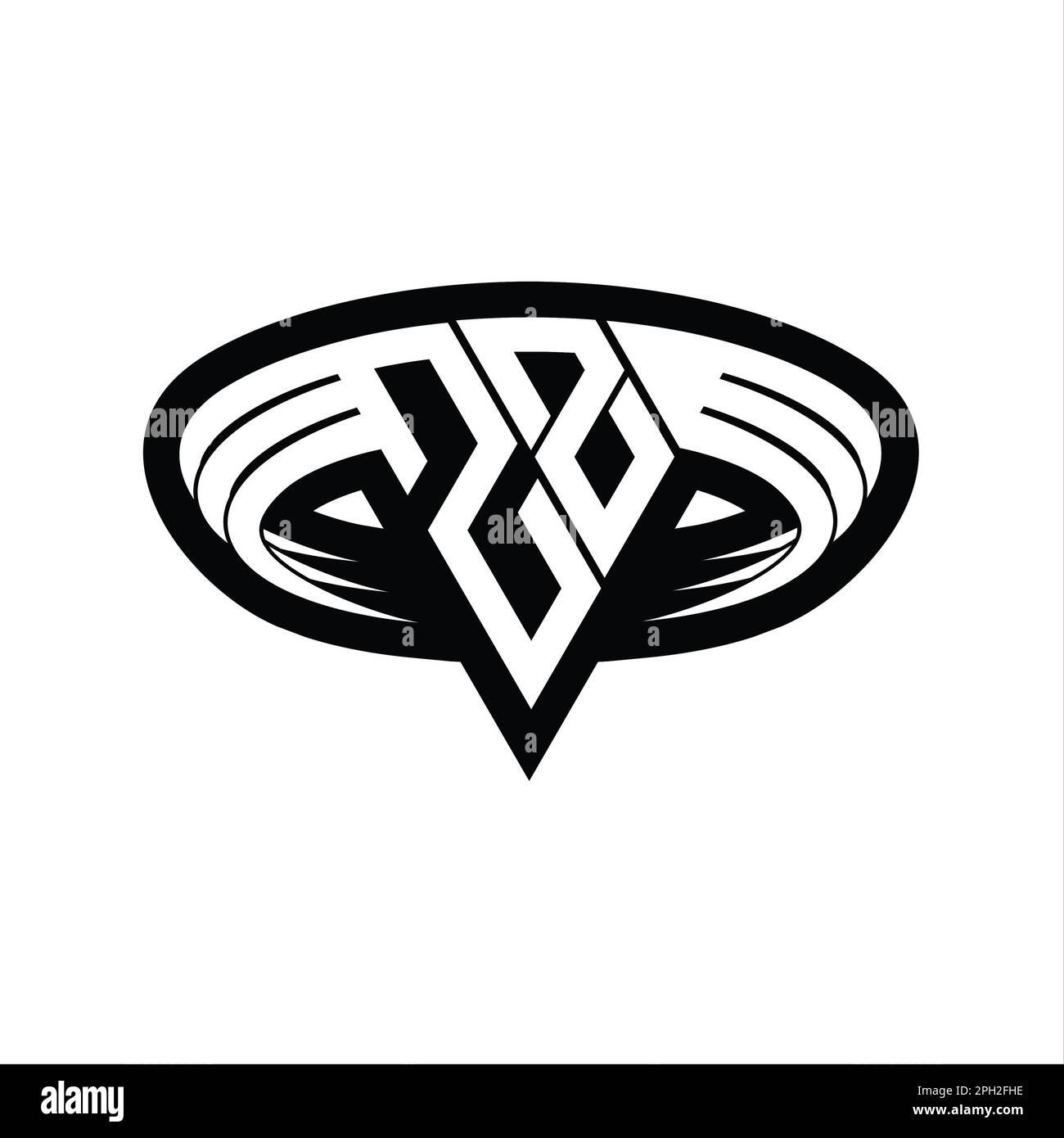 ZZ Logo monogram letter with triangle shape slice isolated outline ...