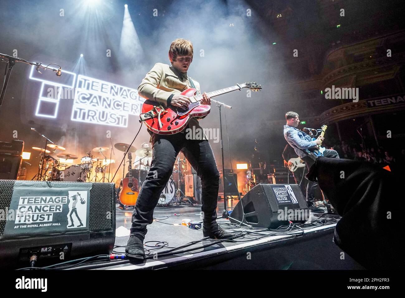 The K's on stage during the Teenage Cancer Trust show at the Royal Albert Hall, London. Picture ...