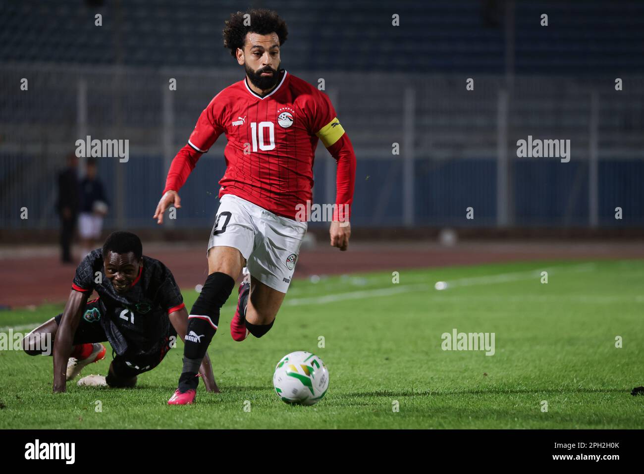 EGYPT, Cairo - 24 March 2023 - Mohamed Salah of Egypt during Qualifying ...