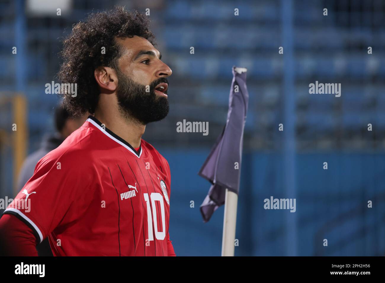 EGYPT, Cairo - 24 March 2023 - Mohamed Salah of Egypt during Qualifying ...