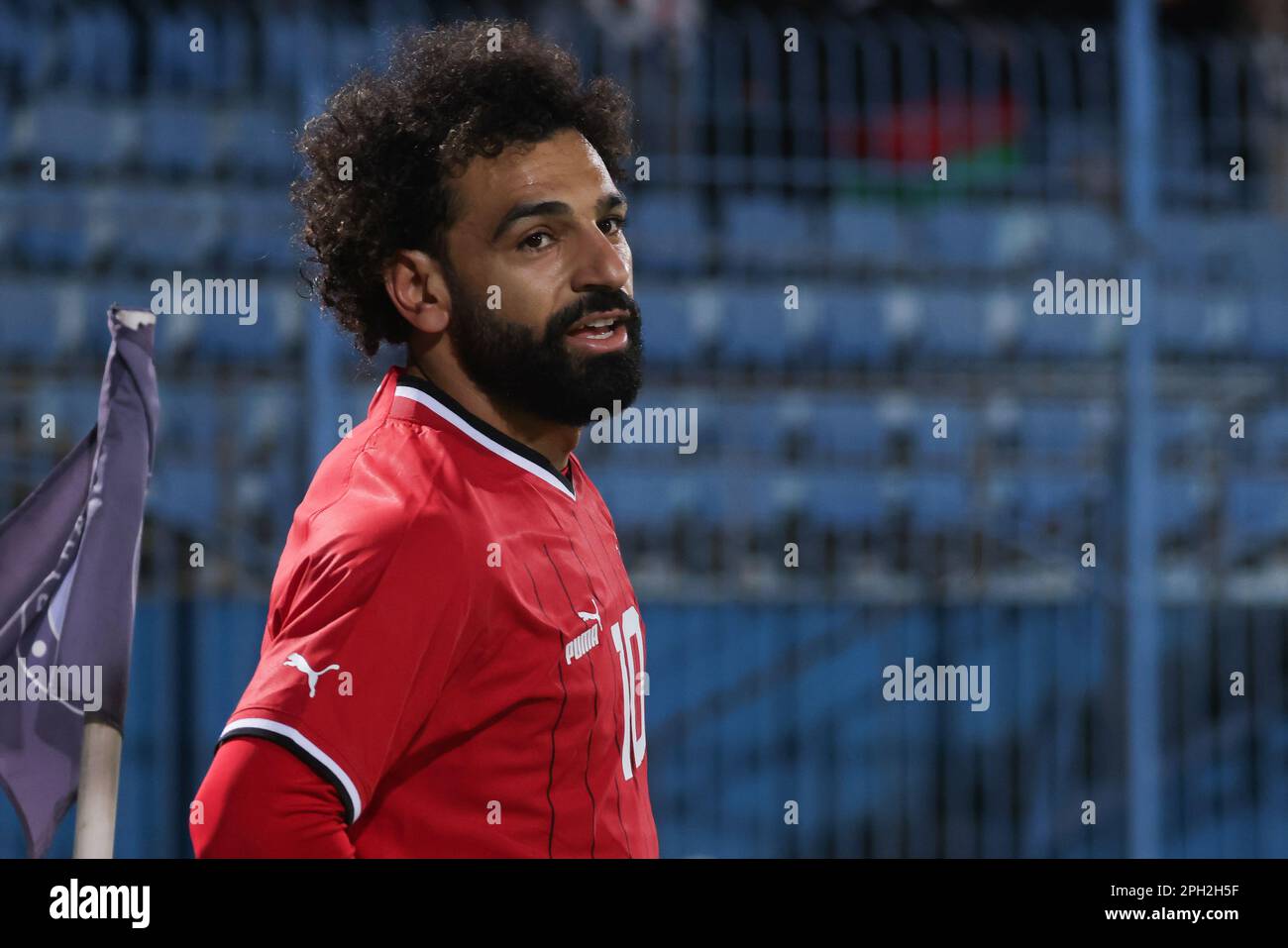 EGYPT, Cairo - 24 March 2023 - Mohamed Salah of Egypt during Qualifying ...