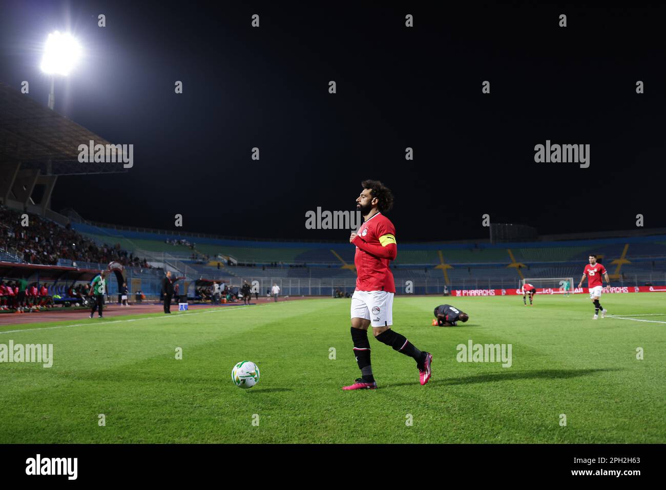 EGYPT, Cairo - 24 March 2023 - Mohamed Salah of Egypt during Qualifying ...