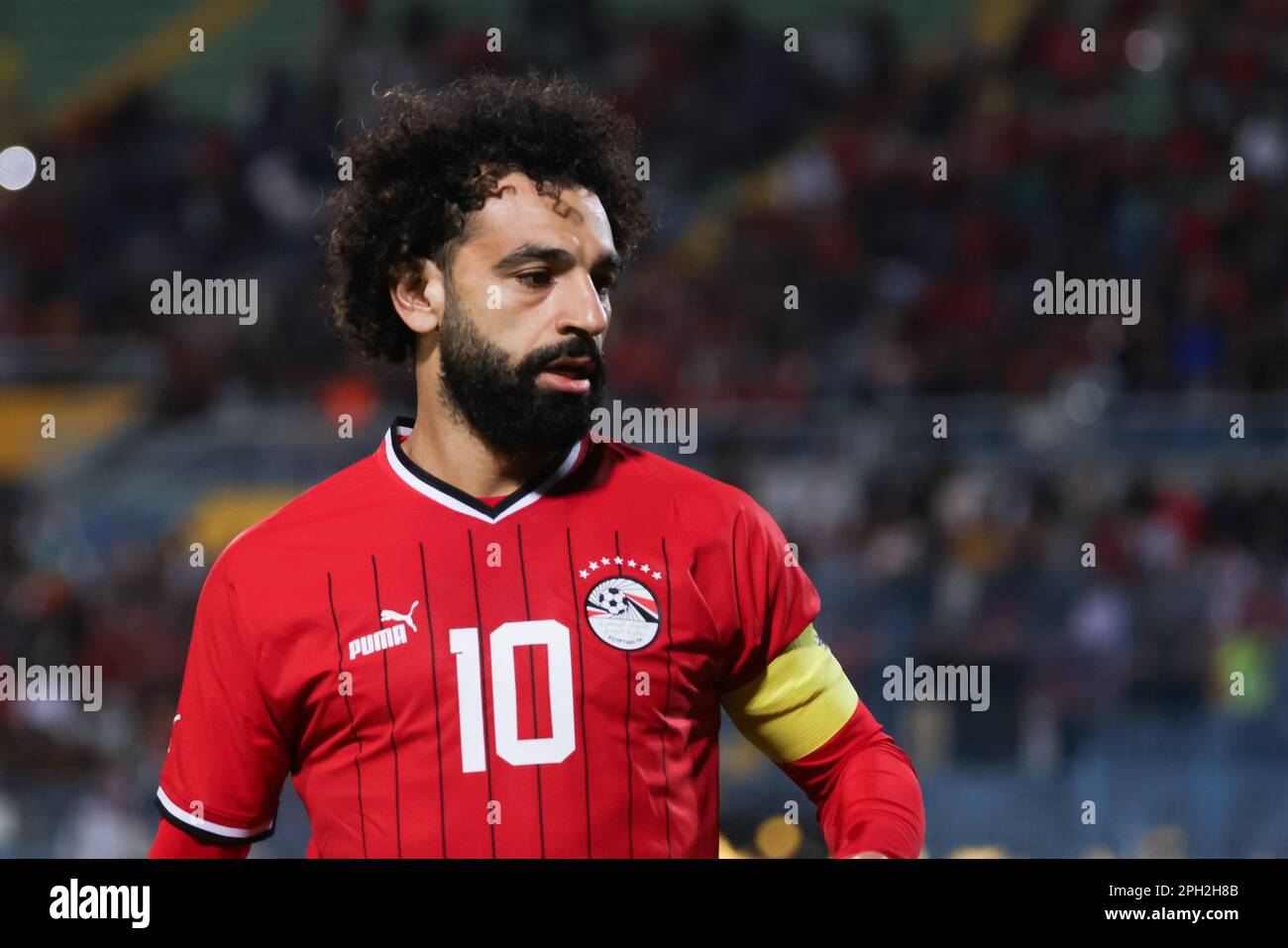 EGYPT, Cairo - 24 March 2023 - Mohamed Salah of Egypt during Qualifying ...