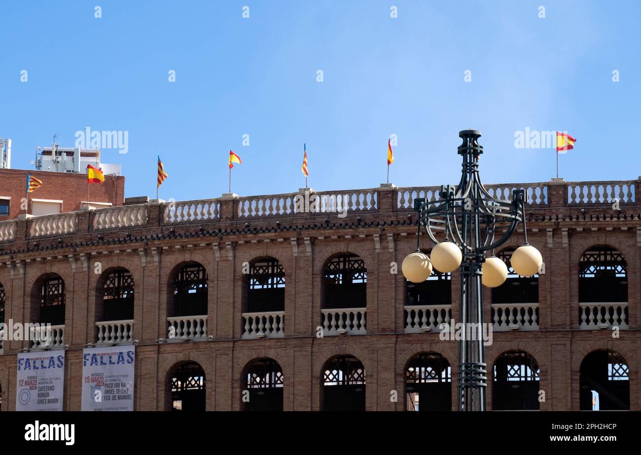 Beautiful building architecture in the city of Valencia,Spain Stock ...