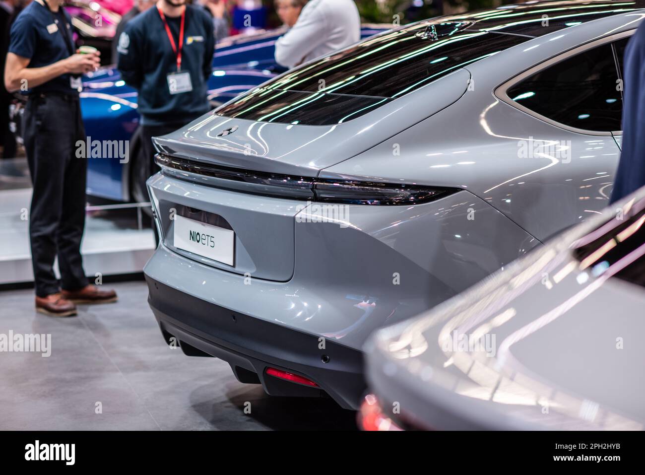 Gothenburg, Sweden - december 03 2022: Rear view of a NIO ET5 electric car Stock Photo - Alamy