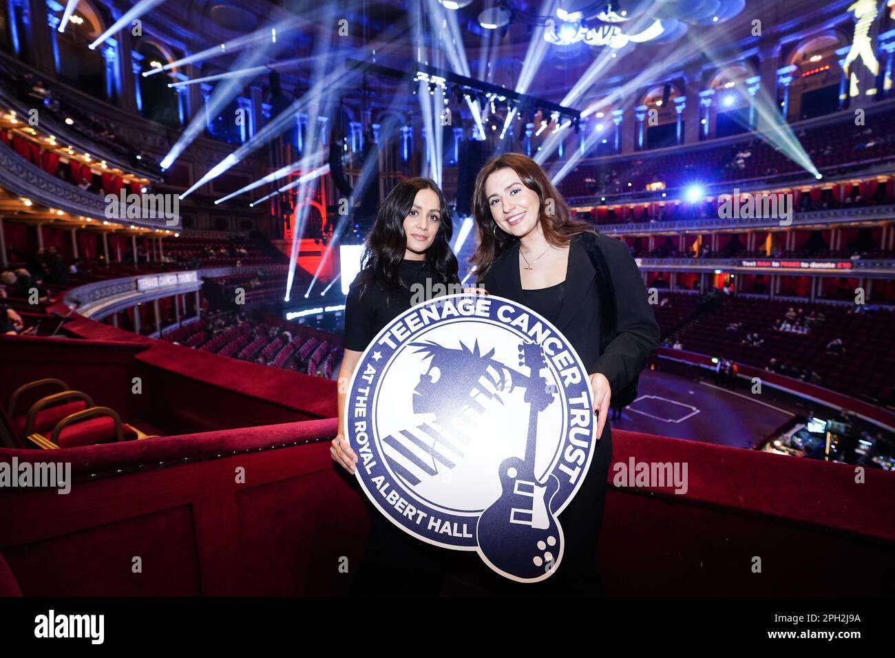 Amy-Leigh Hickman and Jasmine Armfield arrives at the Teenage Cancer ...