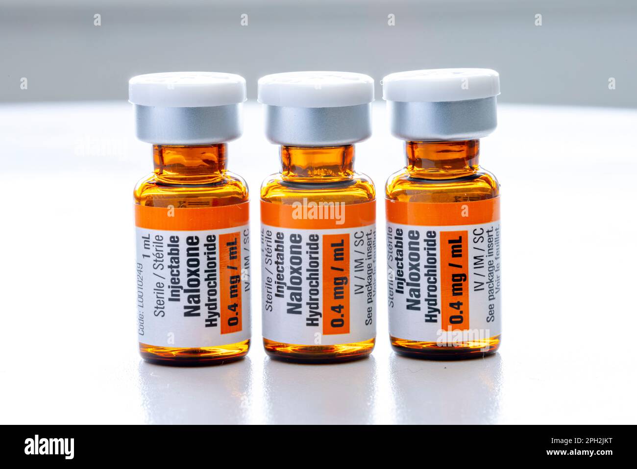 Calgary, Alberta, Canada. Mar 25, 2023.Several Naloxone vials stock ...
