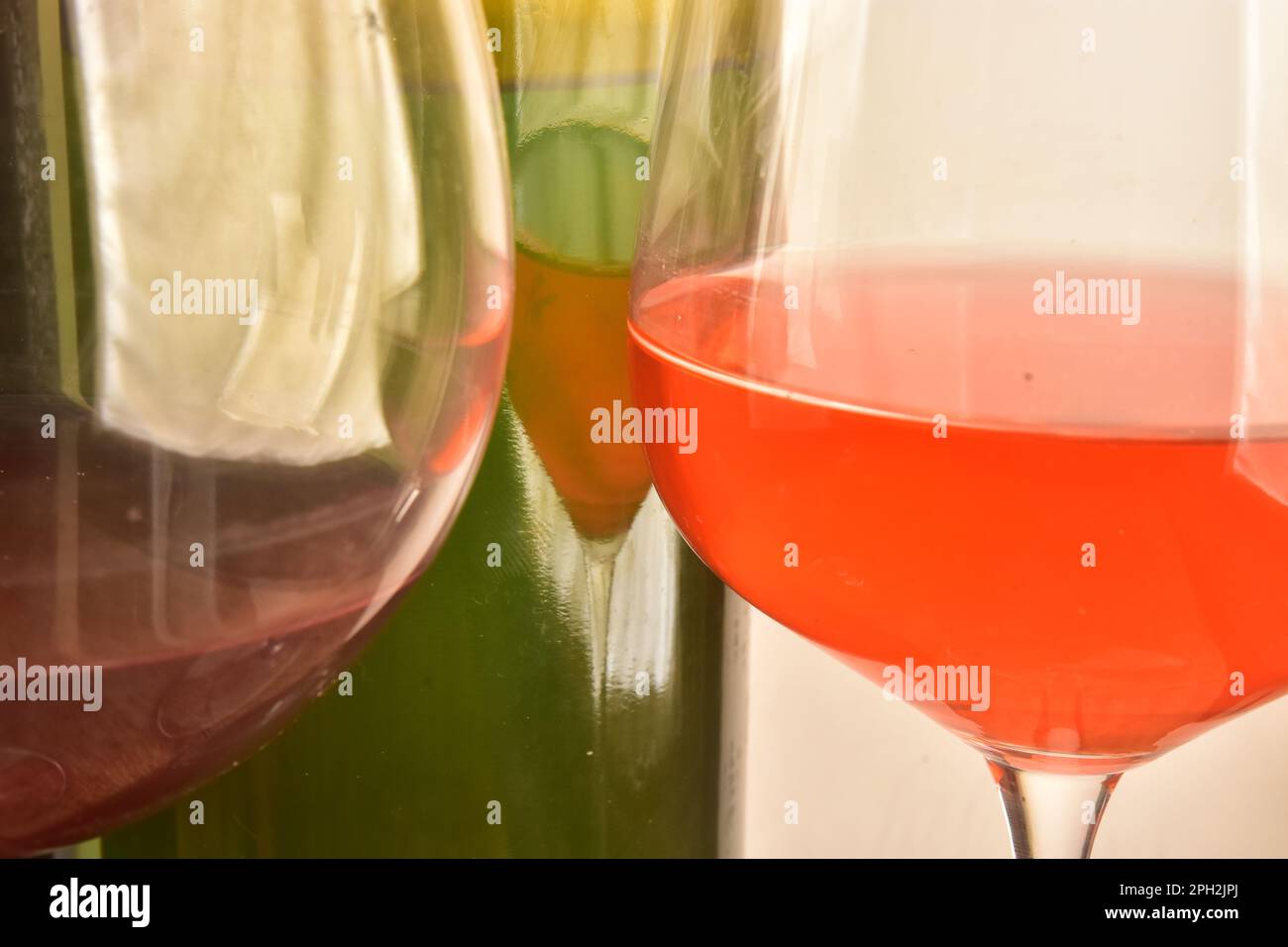 Glass and bottle of wine composition Stock Photo - Alamy