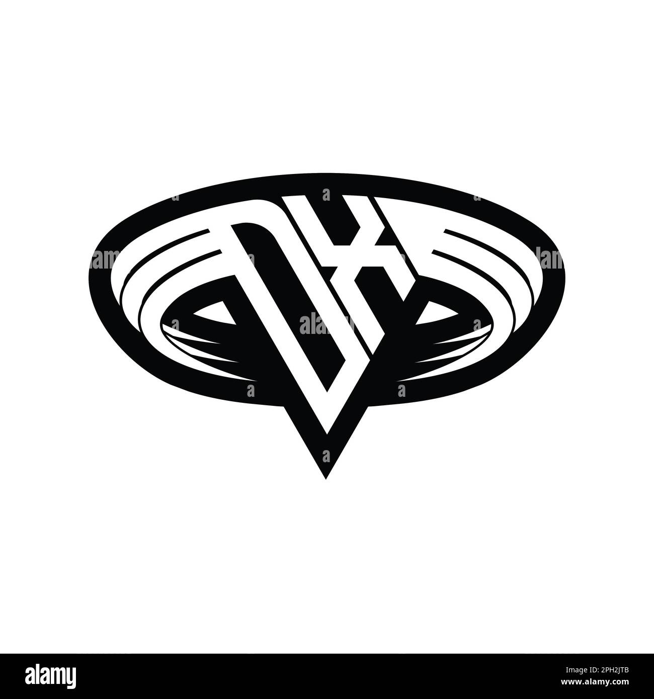 DX Logo monogram letter with triangle shape slice isolated outline ...