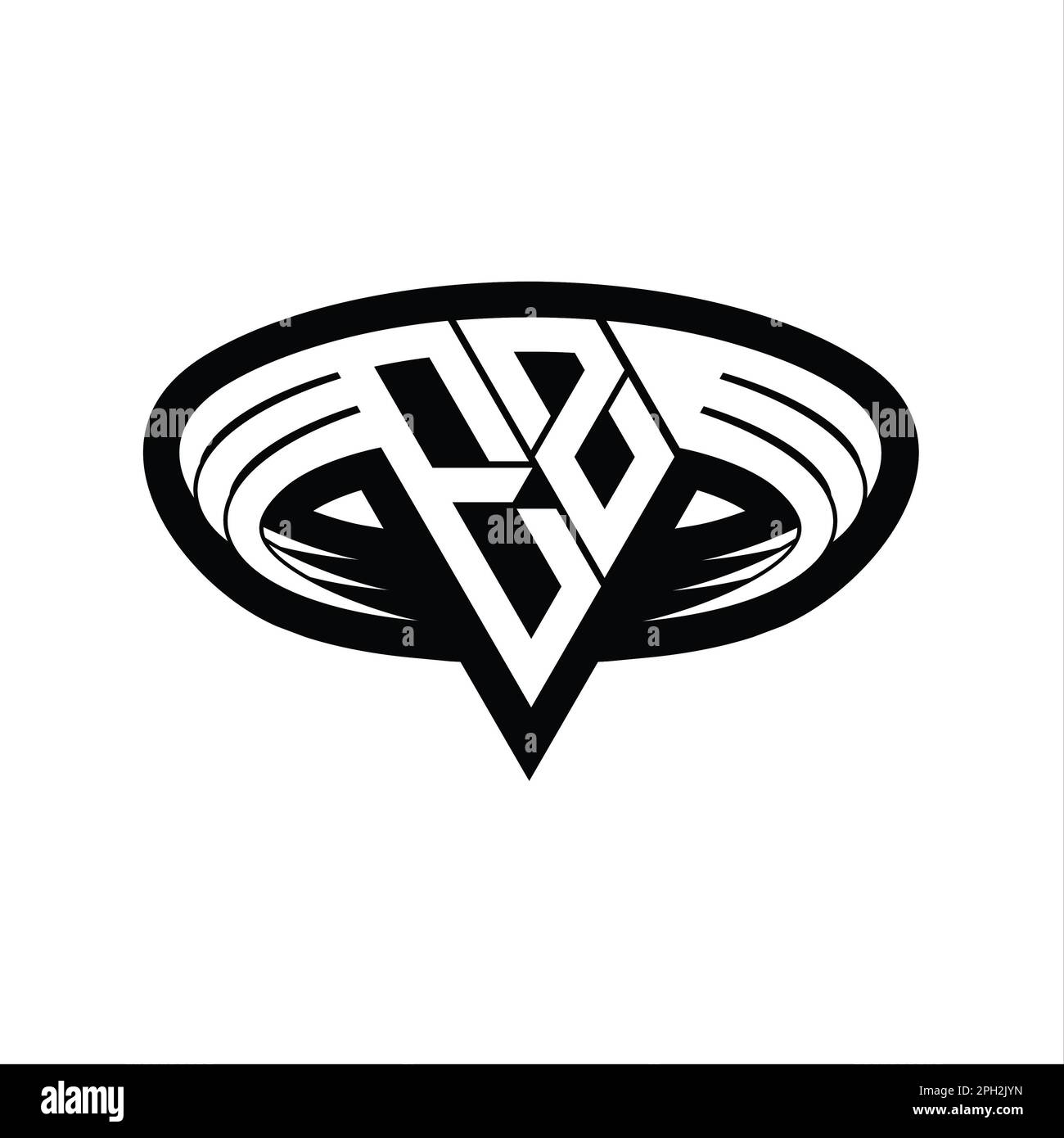 EZ Logo monogram letter with triangle shape slice isolated outline ...