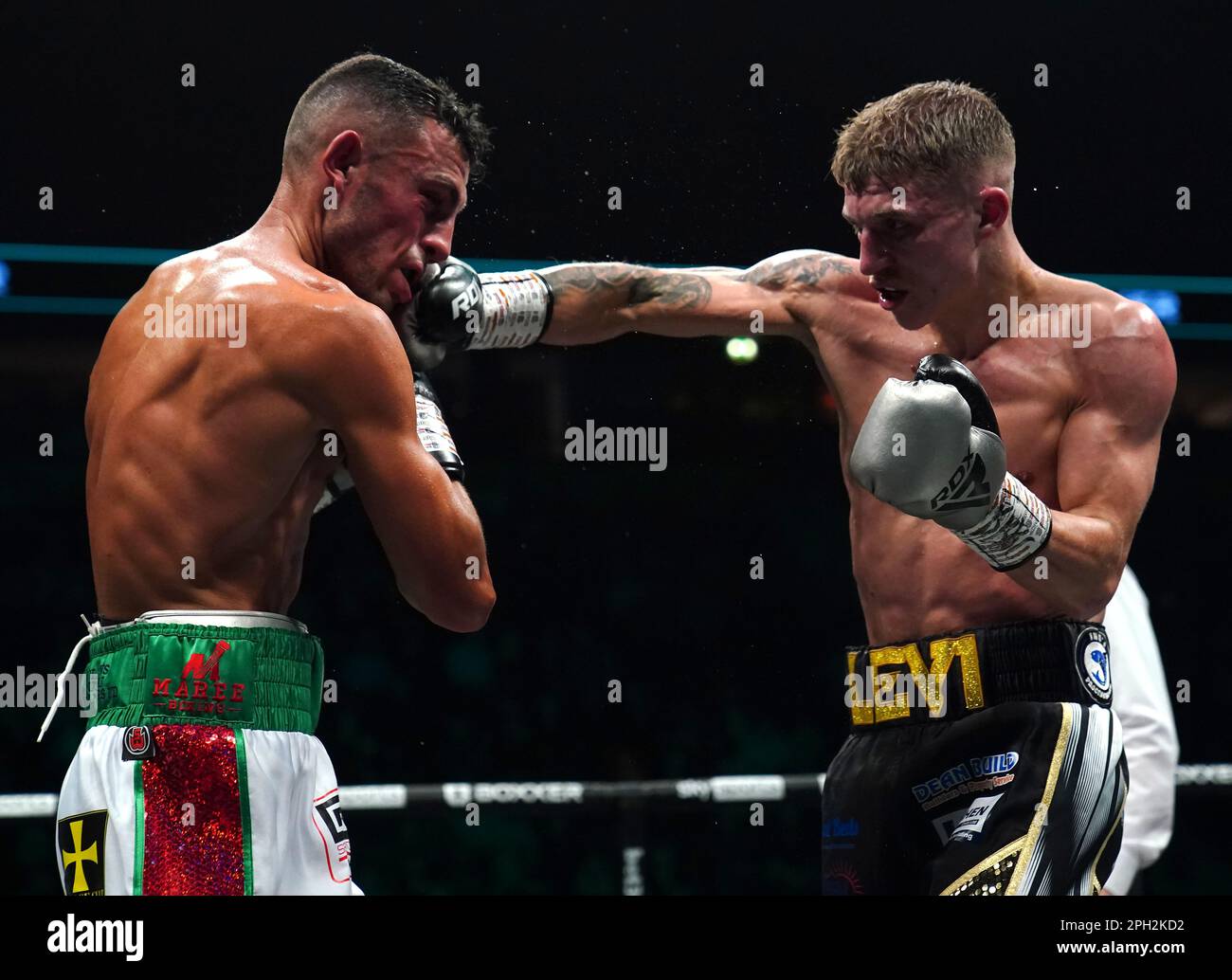 Michael Gomez Jr (left) and Levi Giles in the BBBofC English Super ...