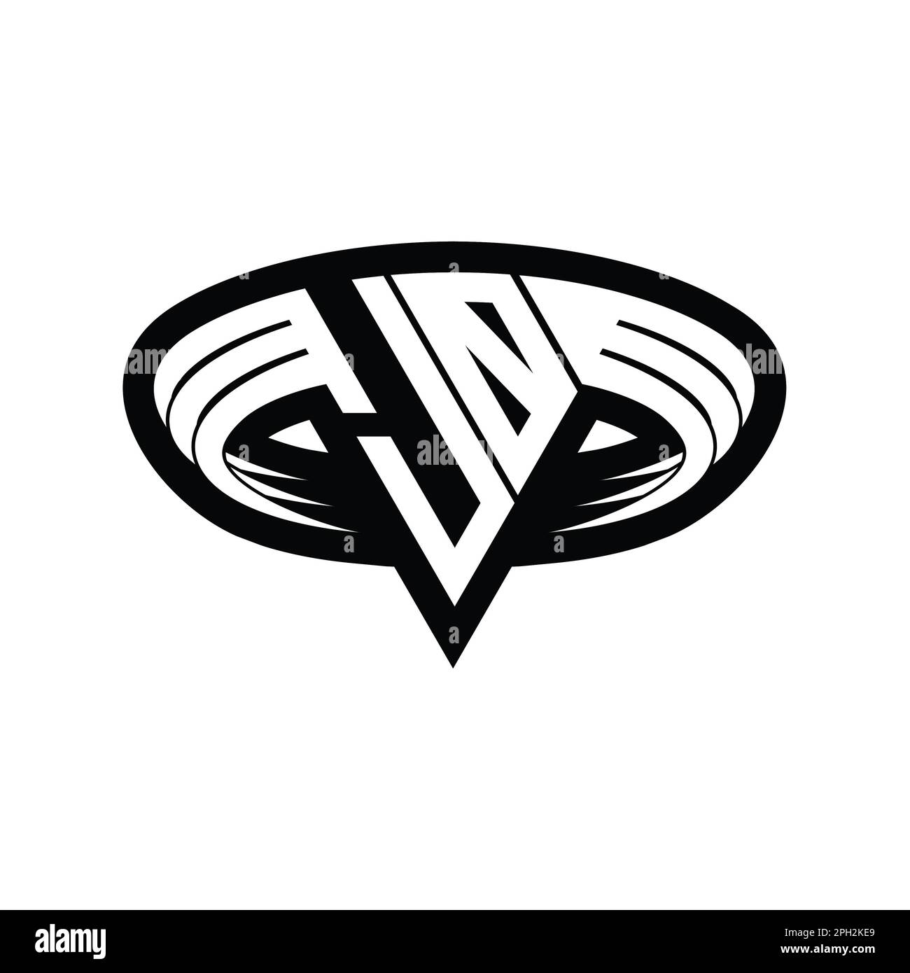 JO Logo monogram letter with triangle shape slice isolated outline ...