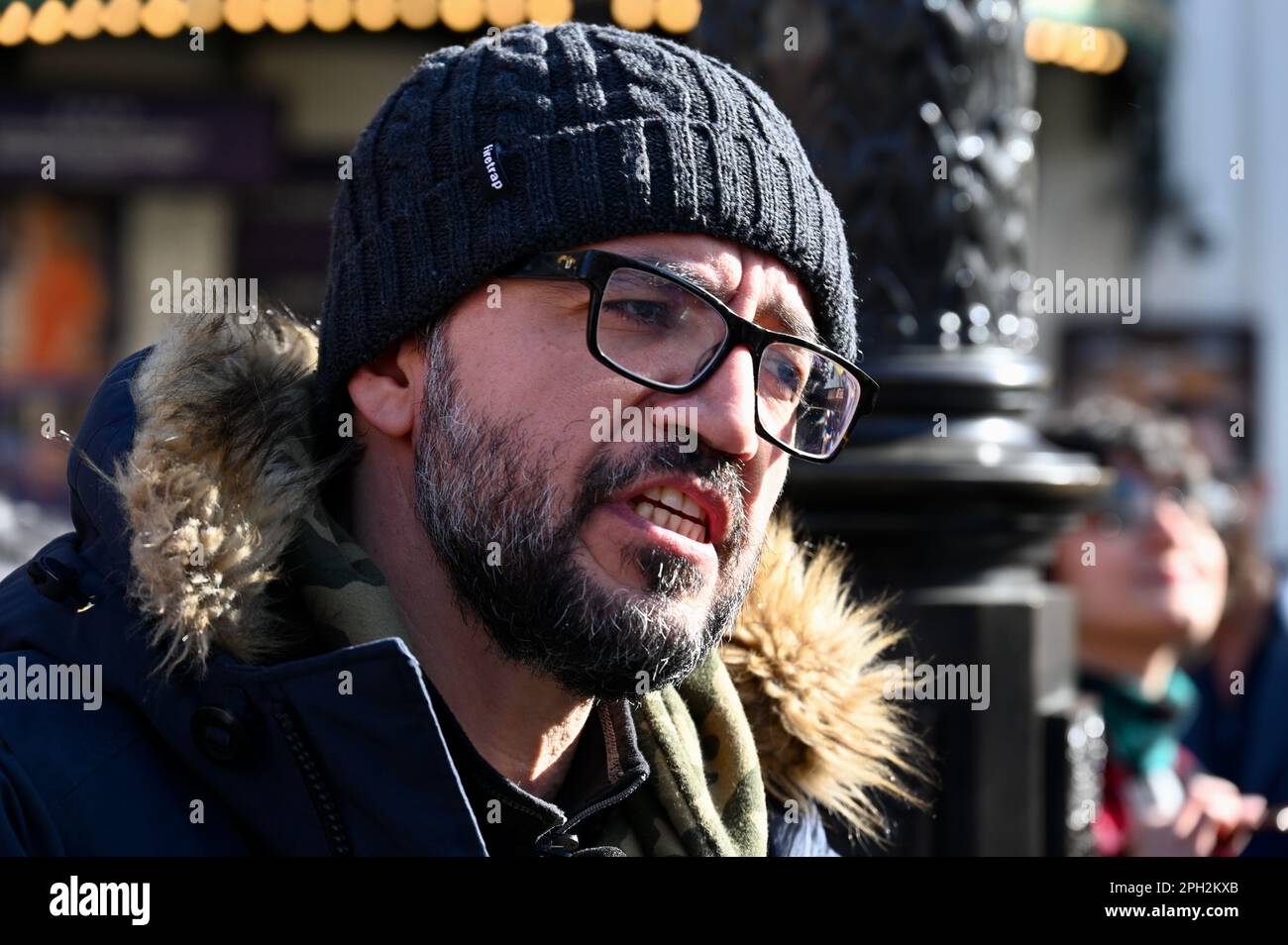London, UK. Hunger Strike to Proscribe IRGC Day 31. Vahid Beheshti ...