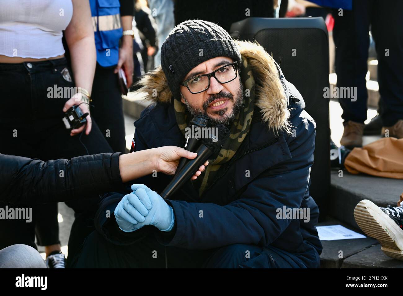 London, UK. Hunger Strike to Proscribe IRGC Day 31. Vahid Beheshti ...