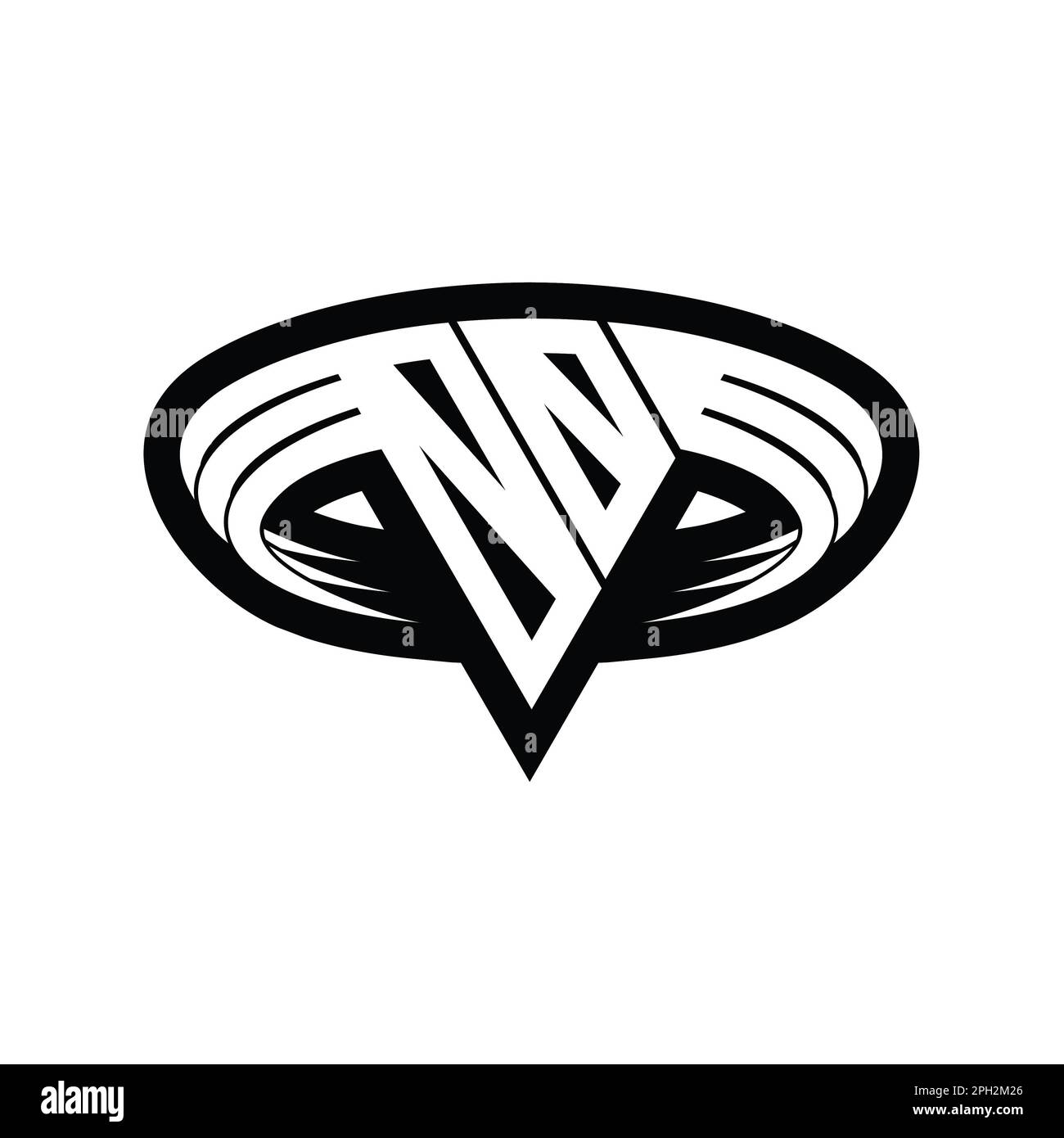 OO Logo monogram letter with triangle shape slice isolated outline ...