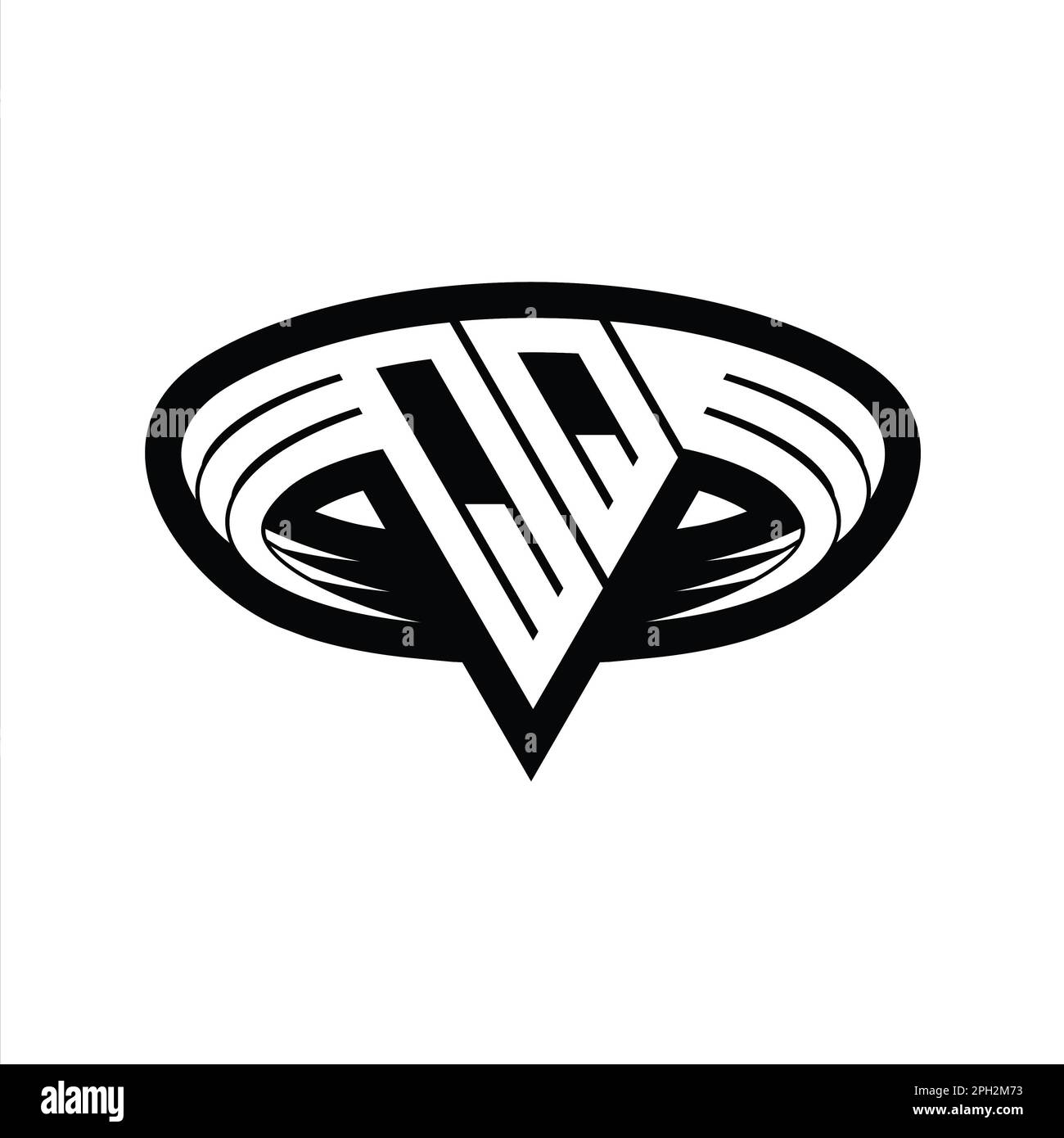 QQ Logo monogram letter with triangle shape slice isolated outline ...