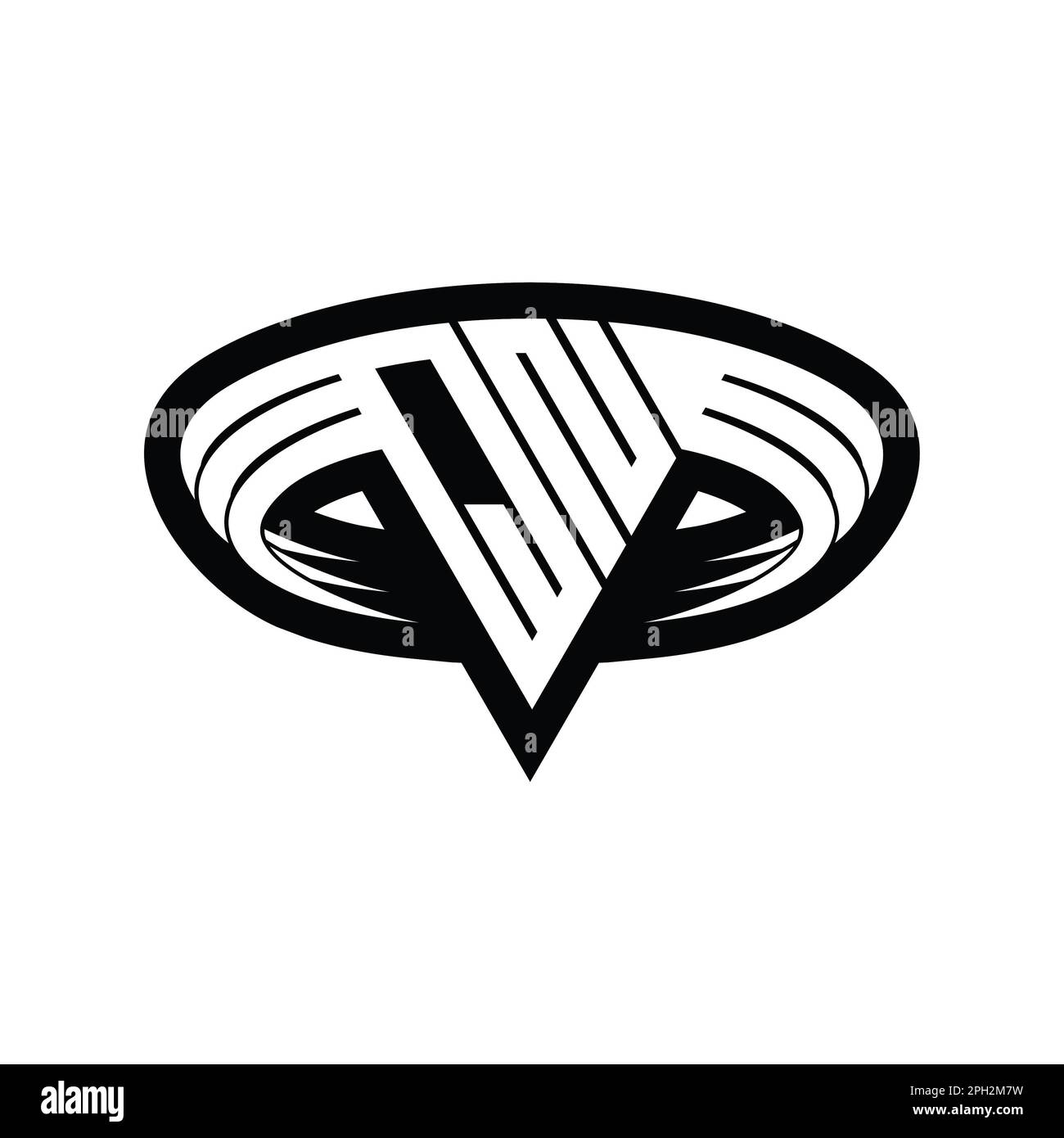 QN Logo monogram letter with triangle shape slice isolated outline ...